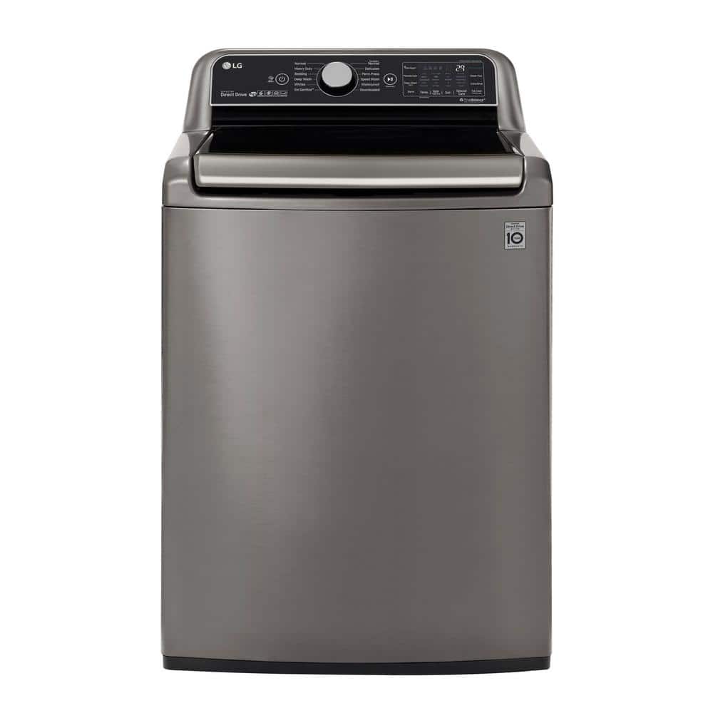 LG 5.5 Cu. Ft. SMART Top Load Washer in Graphite Steel with TurboWash3D ...