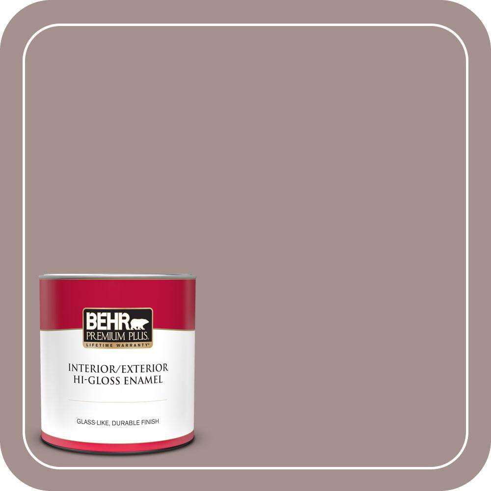 BEHR PREMIUM PLUS 1 qt. #MQ1-40 Tribeca Hi-Gloss Enamel Interior ...