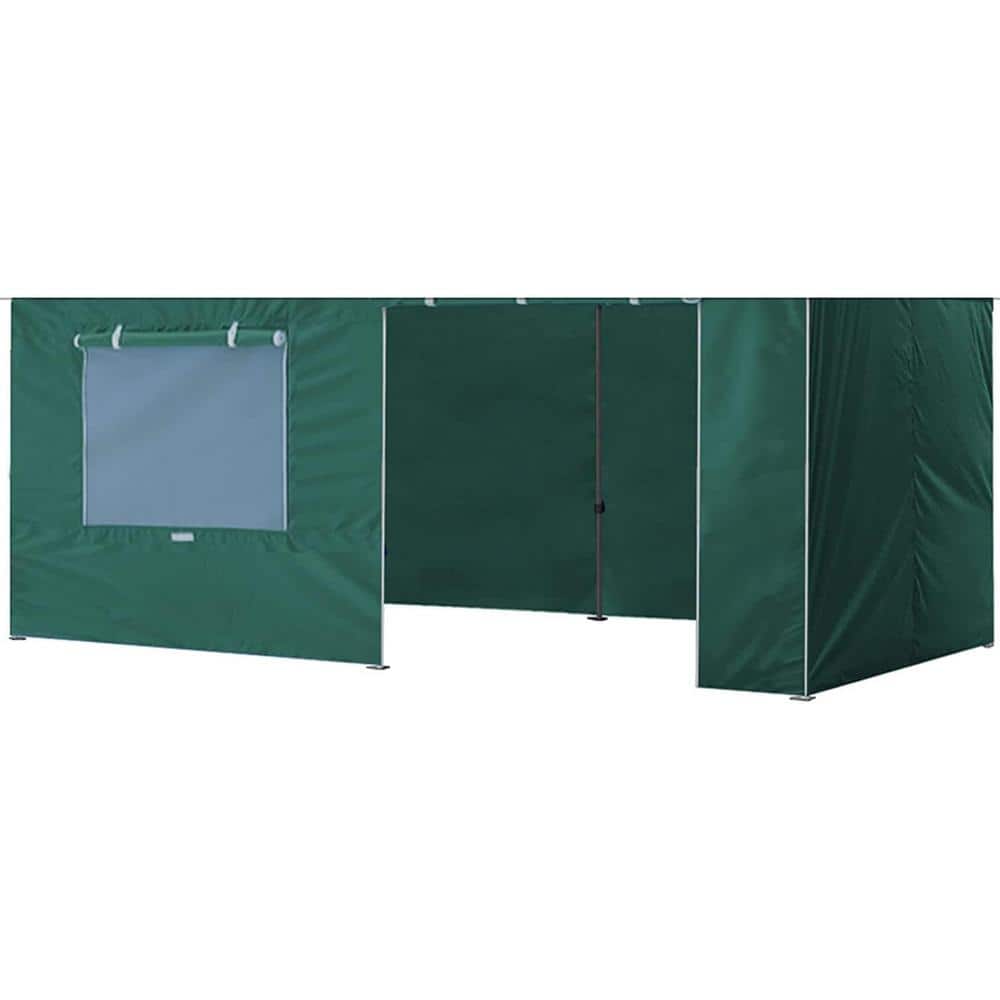 EURMAX Eur Max Series 10 ft. x 20 ft. Forest Green Pop-Up Canopy Tent ...
