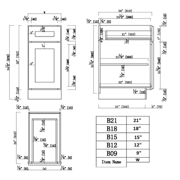 Shaker Kitchen Cabinets Dimensions - Infoupdate.org