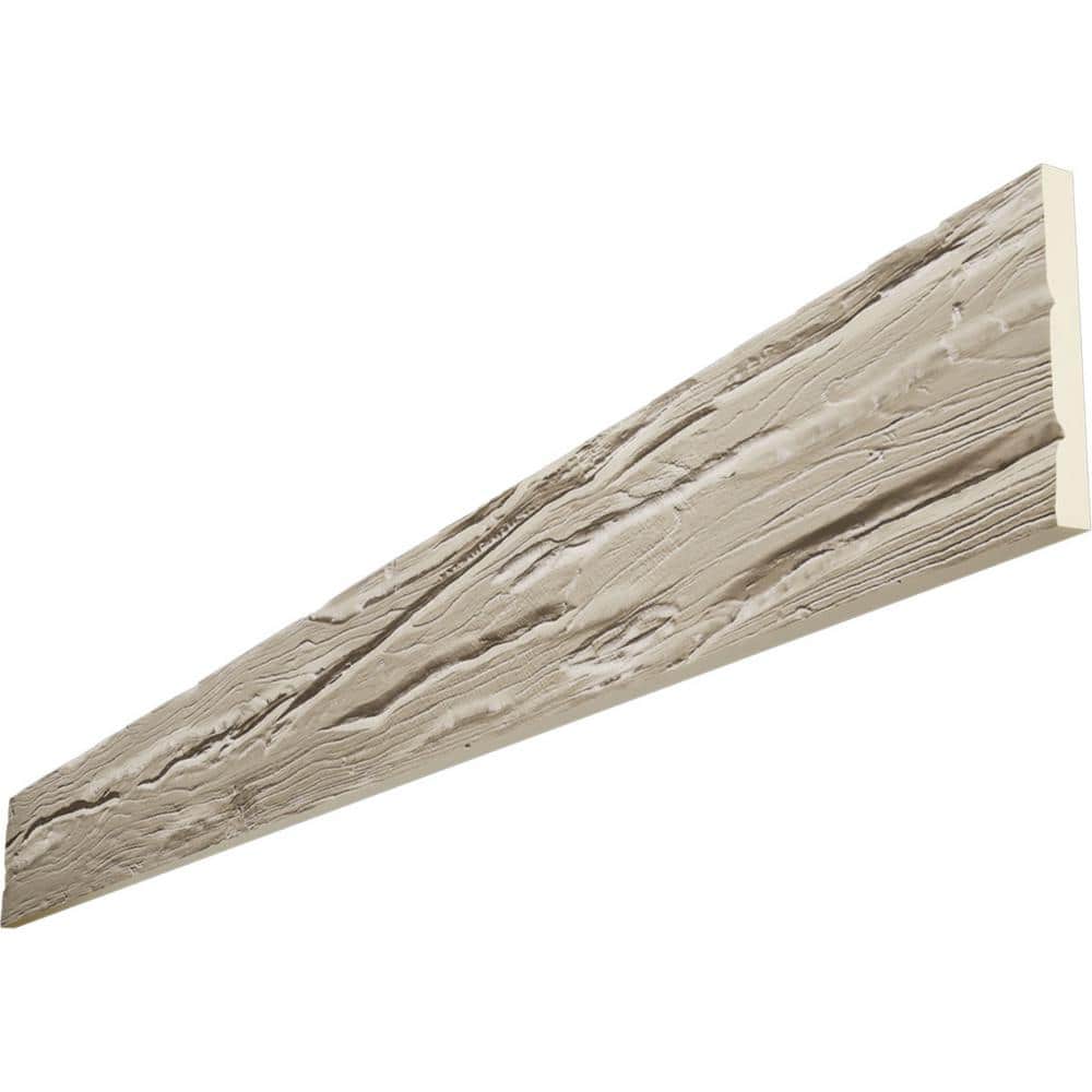 Ekena Millwork Endurathane 1 in. H x 10 in. W x 12 ft. L Riverwood Sand ...