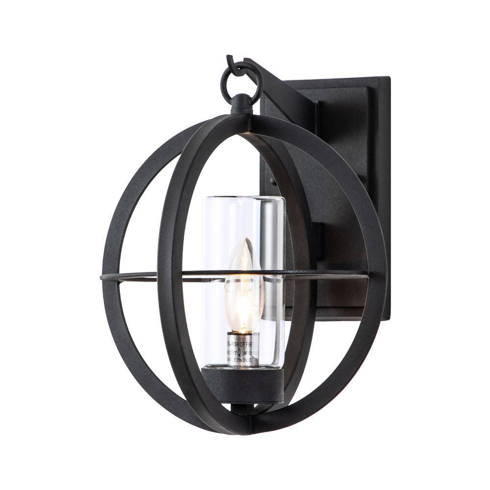 Reviews For C Cattleya 1 Light Matte Black Globe Outdoor Wall Lantern