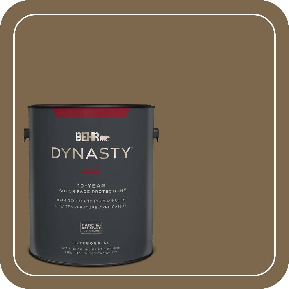 BEHR DYNASTY 1 gal. #T14-6 Boho Flat Exterior Stain-Blocking Paint ...