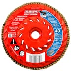 DIABLO 4-1/2 in. 40-Grit Steel Demon Grinding and Polishing Flap Disc ...