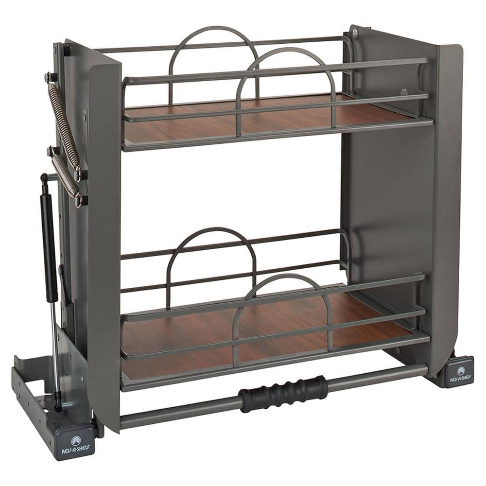 Rev-A-Shelf Gray 24" Kitchen Pull-Down Wall Cabinet Shelf System 5PD ...