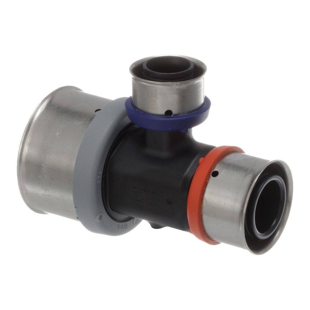 Viega PureFlow 1-1/2 in. x 1 in. x 3/4 in. Press Polymer Tee (5-pack ...