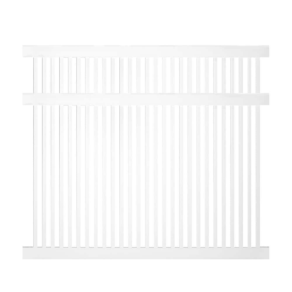 Weatherables Williamsport 5 ft. H x 8 ft. W White Vinyl Pool Fence ...