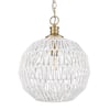 Golden Lighting Florence 1-Light Brushed Champagne Bronze and Bleached ...