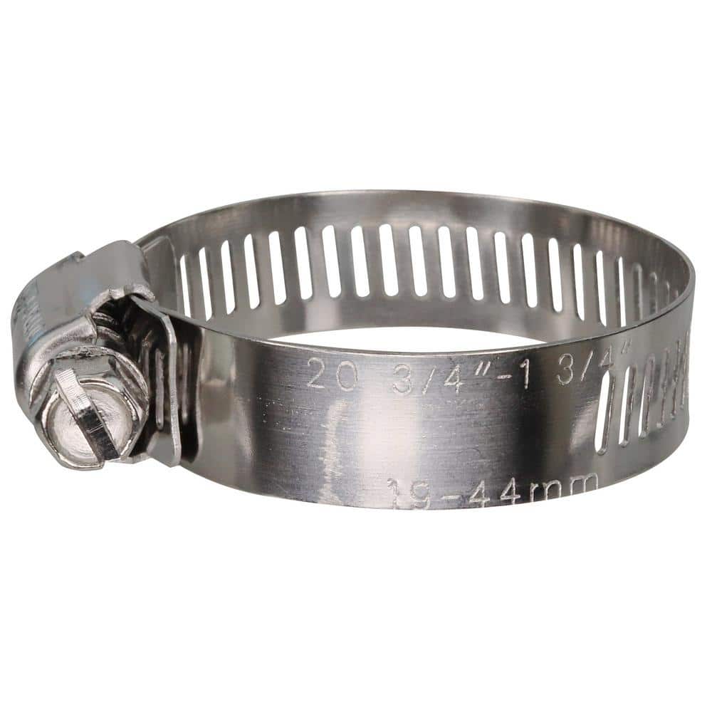 Apollo 3/4 in.-1-3/4 in. Stainless Steel Hose Clamp - No. 20 (10-Pack ...