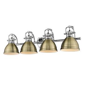 Golden Lighting Duncan 4-Light Chrome Vanity Light 3602-BA4 CH-SF - The ...