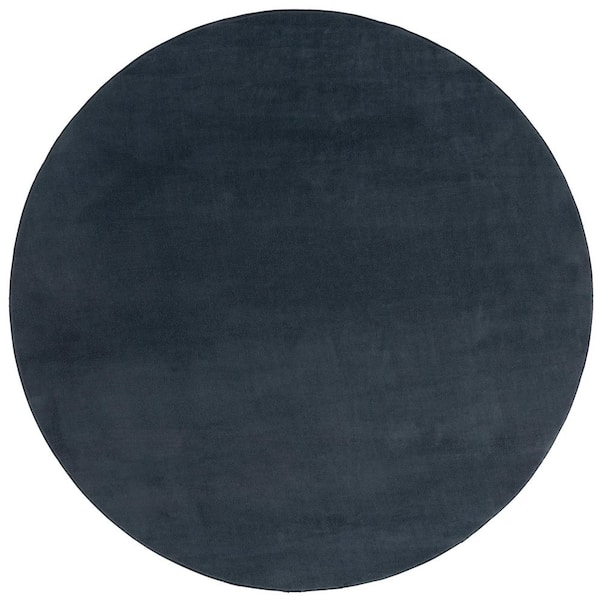 SAFAVIEH Loft Dark Gray 6 ft. x 6 ft. Machine Washable Modern Solid ...