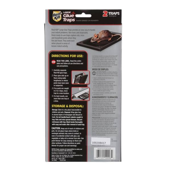 Real-Kill Large Rat and Mice Glue Traps (2-Count) HG-10096-7 - The Home ...