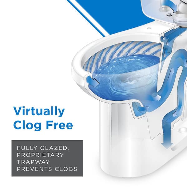 Gerber Maxwell Choice 12 in. Rough-in 2 Piece 1.28 GPF Single Flush ...