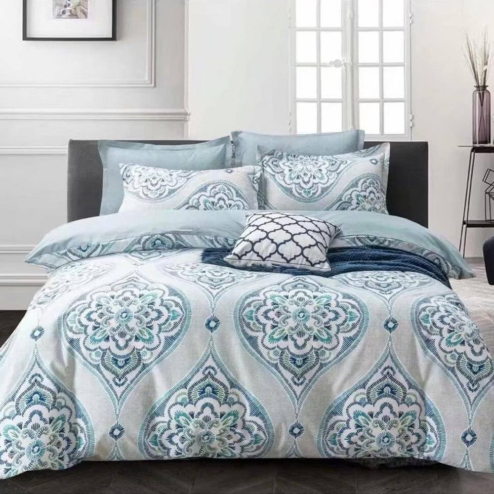 Shatex 7 Piece All Season Bedding Queen size Comforter Set-Ultra Soft ...