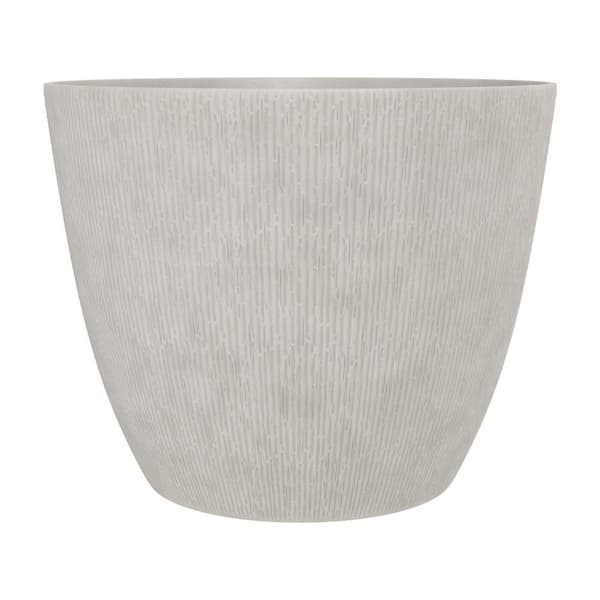 CHG CLASSIC HOME & GARDEN 22 in. Pierce Cream Resin Planter 5122B-1130R ...