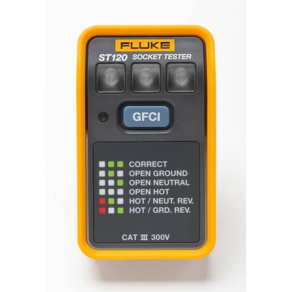 FLUKE ST120 - GFCI Socket Tester 5310329 - The Home Depot