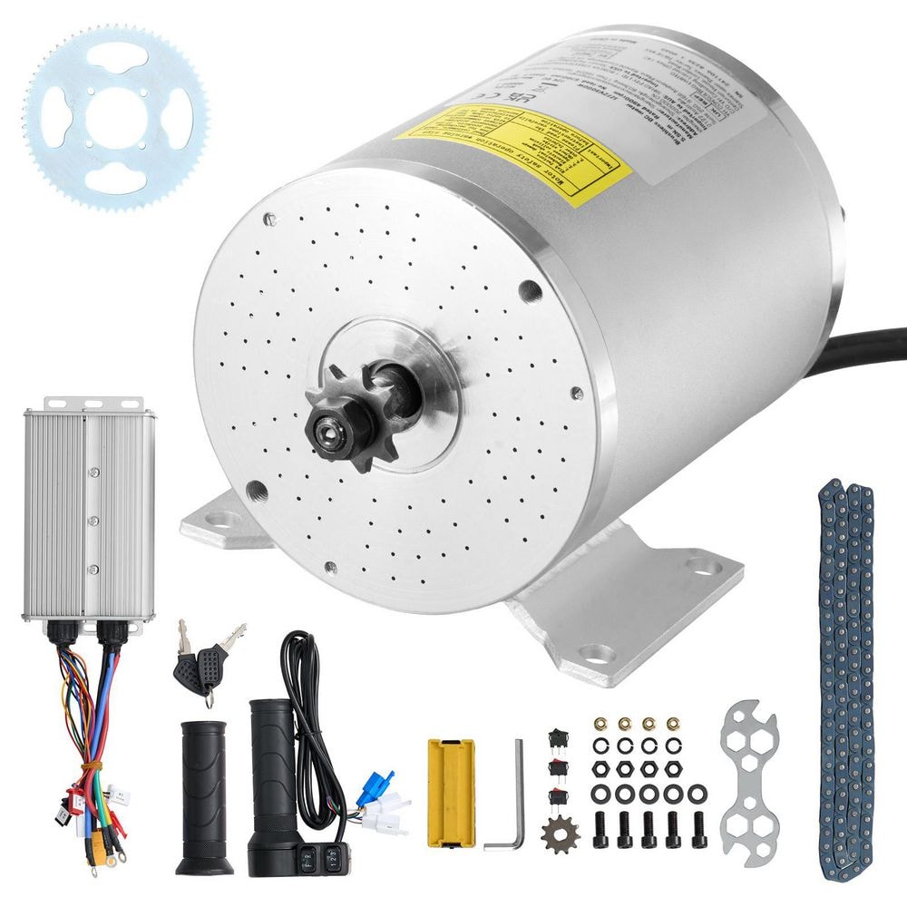 SKYSHALO 3000W Electric Brushless DC Motor Kit-72V 4900rpm Motor with ...