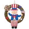 Amscan 20 in. Patriotic Uncle Sam Wreath (2-Pack) 2400003 - The Home Depot