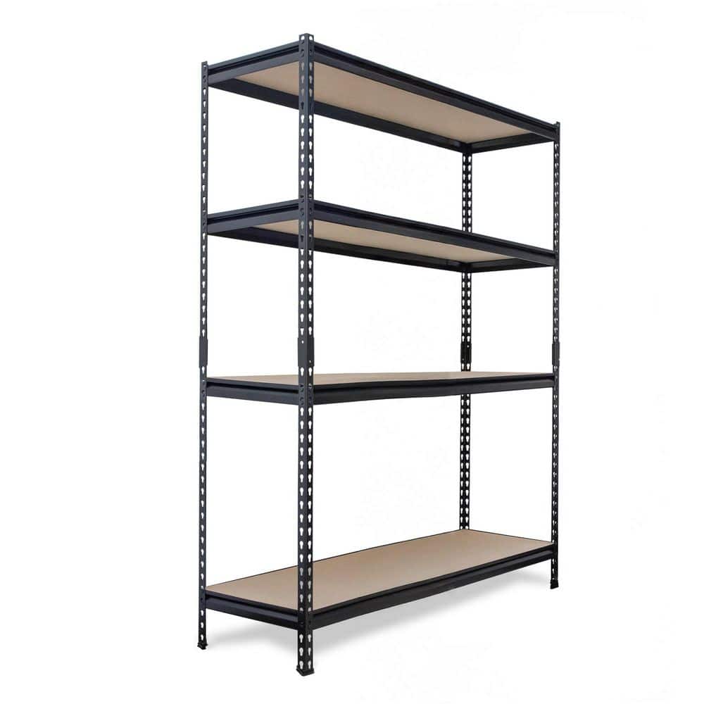 AR SHELVING Pro Series 4-Tier Steel Garage Storage Shelving Unit in ...