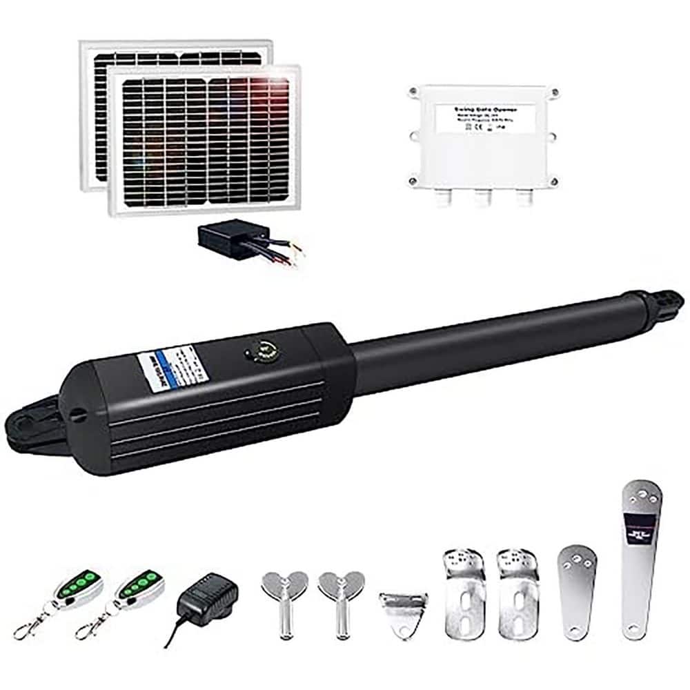 Automatic Solar Gate Opener for Heavy Duty Single Swing Gates Up to 18 ...