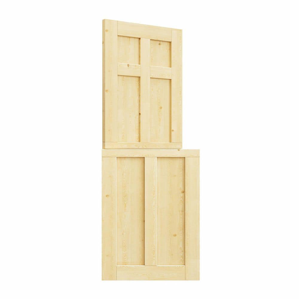 MillwkPro 30 in. x 80 in. Solid Pine Universal 6-Panel Unfinished Pine ...