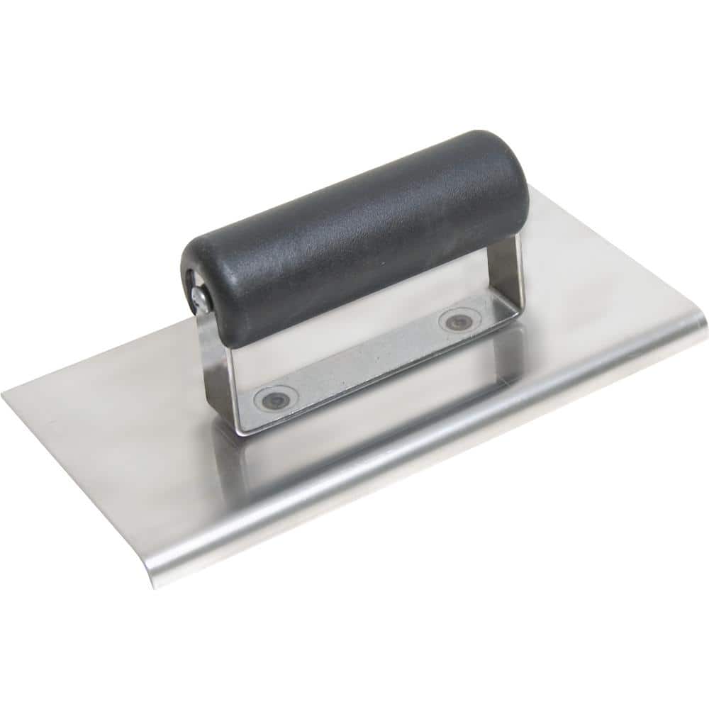 MARSHALLTOWN 9 in. x 4 in. Stainless Steel Edger with 3/4 in. Radius ...