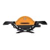 Weber Q 1200 1-Burner Portable Tabletop Propane Gas Grill in Orange ...