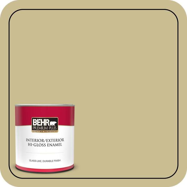 BEHR PREMIUM PLUS 1 qt. #M330-4 Morning Tea Hi-Gloss Enamel Interior ...