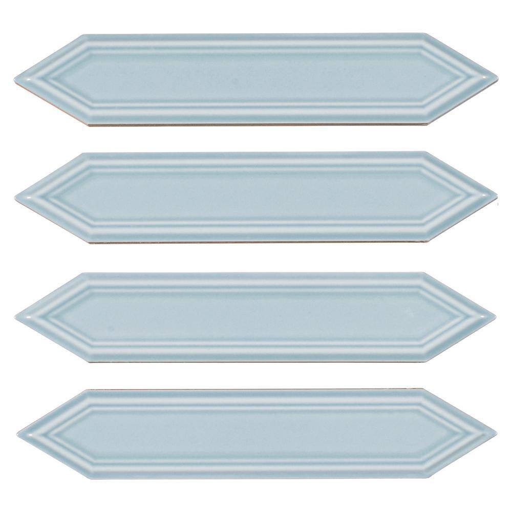 ANDOVA Concerto-Malorum Bernolli 2 in. x 8 in. Glossy Ceramic Beveled ...