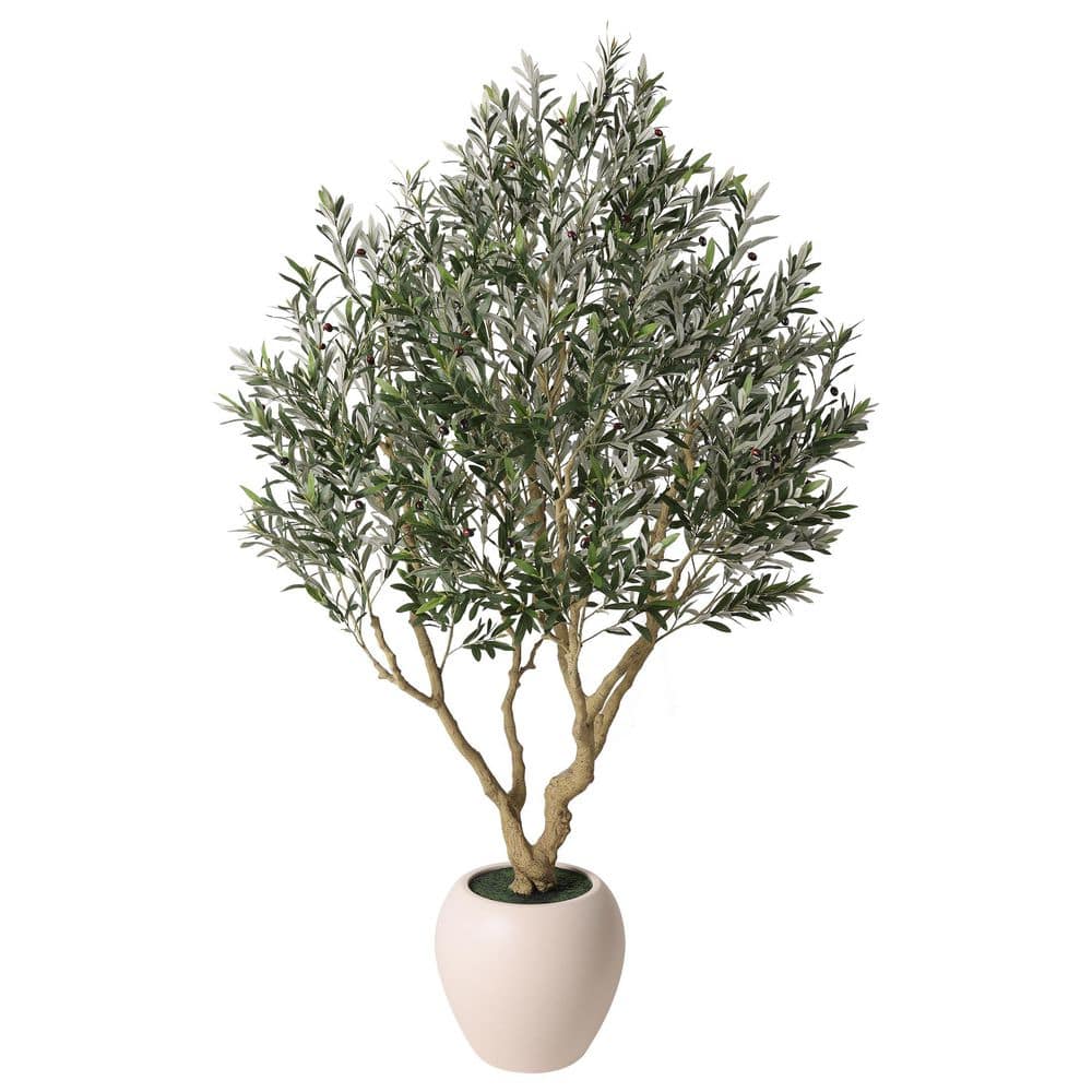 DR.Planzen 8ft.Artificial Olive Tree-fake Silk tree Indoor Outdoor,Faux ...