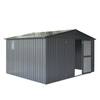 Boosicavelly 11 ft. W x 9 ft. D Metal Storage Shed with Double Door (99 ...