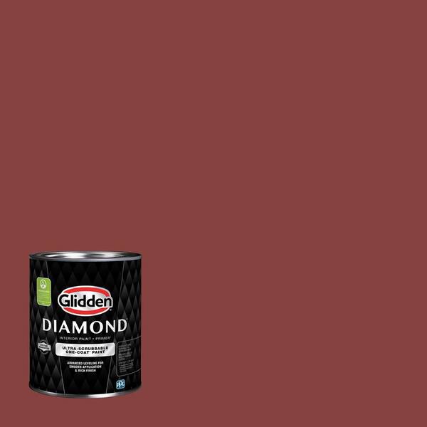 Glidden Diamond 1 qt. PPG1056-7 Brick Dust Flat Interior Paint PPG1056 ...