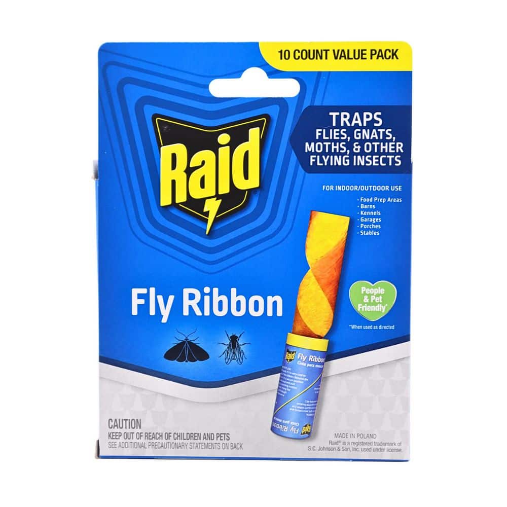 Raid Fly Ribbon Trap (10-Pack) FR10B-RAID - The Home Depot