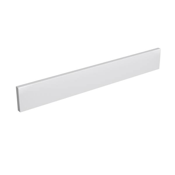 Getpro 36 in. W x 3.5 in. H White Solid Surface Vanity Backsplash ...