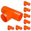 Formufit 3/4 in. Furniture Grade PVC Tee in Orange (8-Pack) F034TEE-OR ...