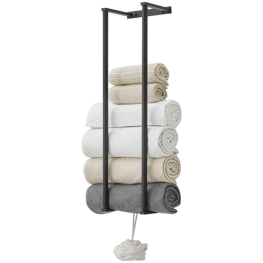 BWE Towel Racks Towel Storage Wall Mounted Rolled or Folded Towel ...