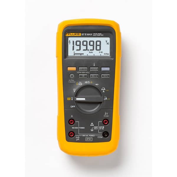 FLUKE 87V-Maximum Industrial True RMS Heavy Duty Multimeter 5140033 ...