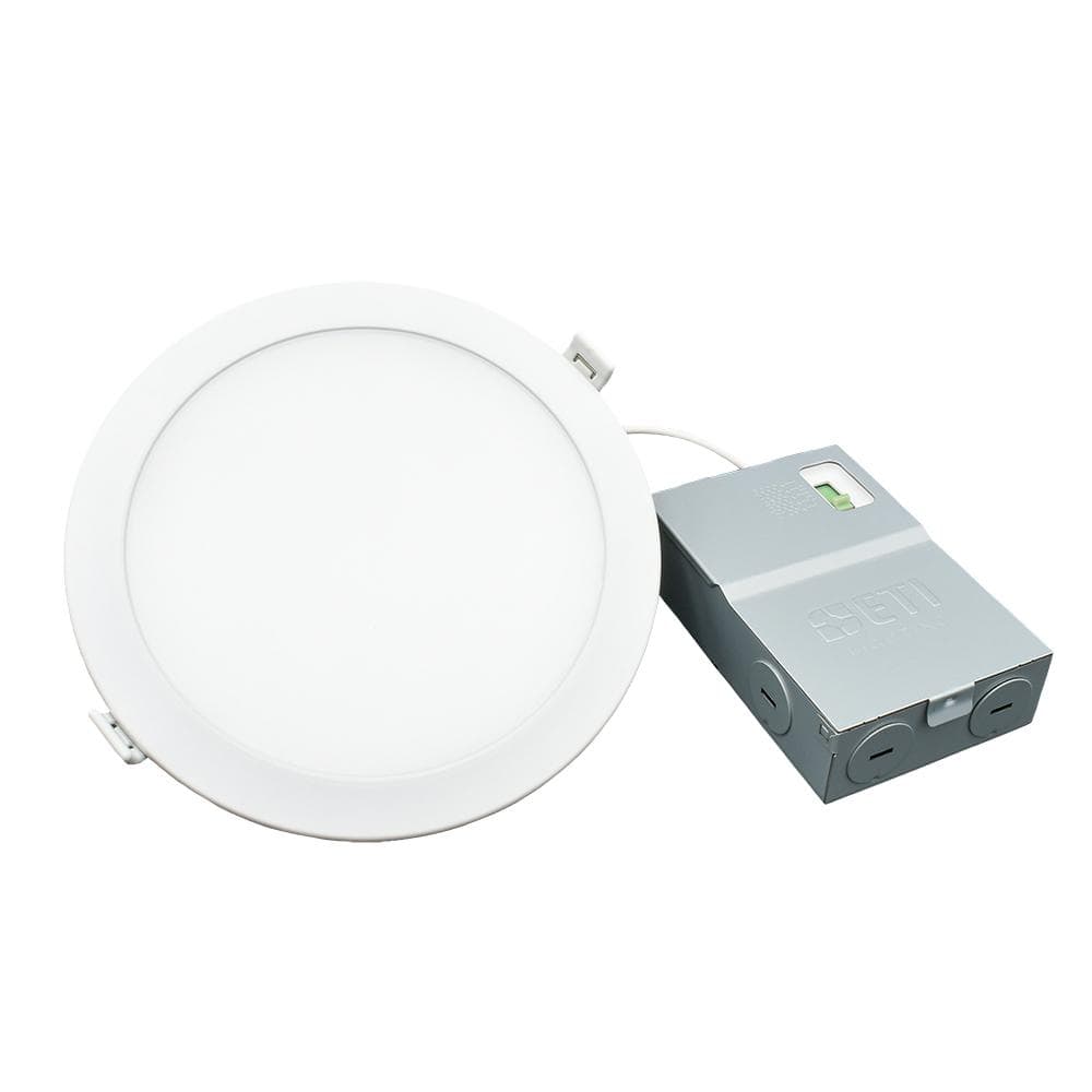 ETI LIGHTING Altair 6 in. Canless Downlight High Output 1200 Lumens 14W ...