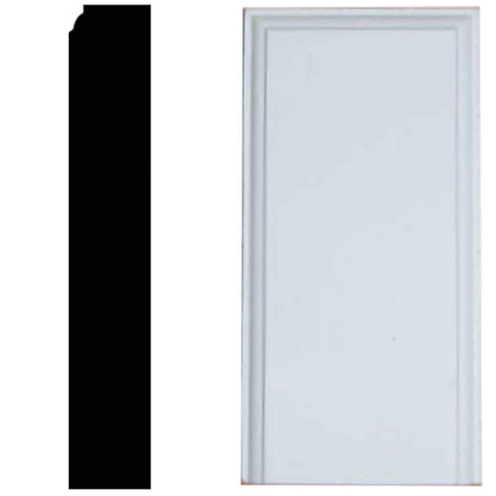 HOUSE OF FARA 1-1/8 in. x 4-1/2 in. x 8 in. MDF Plinth Block P458MDF ...