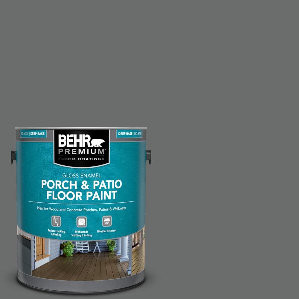 BEHR PREMIUM 1 gal. #770F-5 Dark Ash Gloss Enamel Interior/Exterior ...
