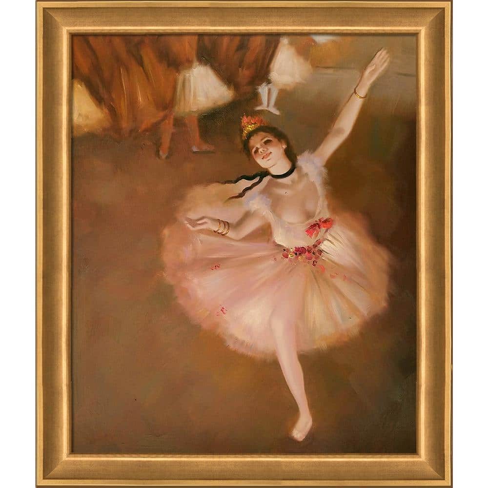 LA PASTICHE Star Dancer (On Stage) by Edgar Degas Muted Gold Glow ...