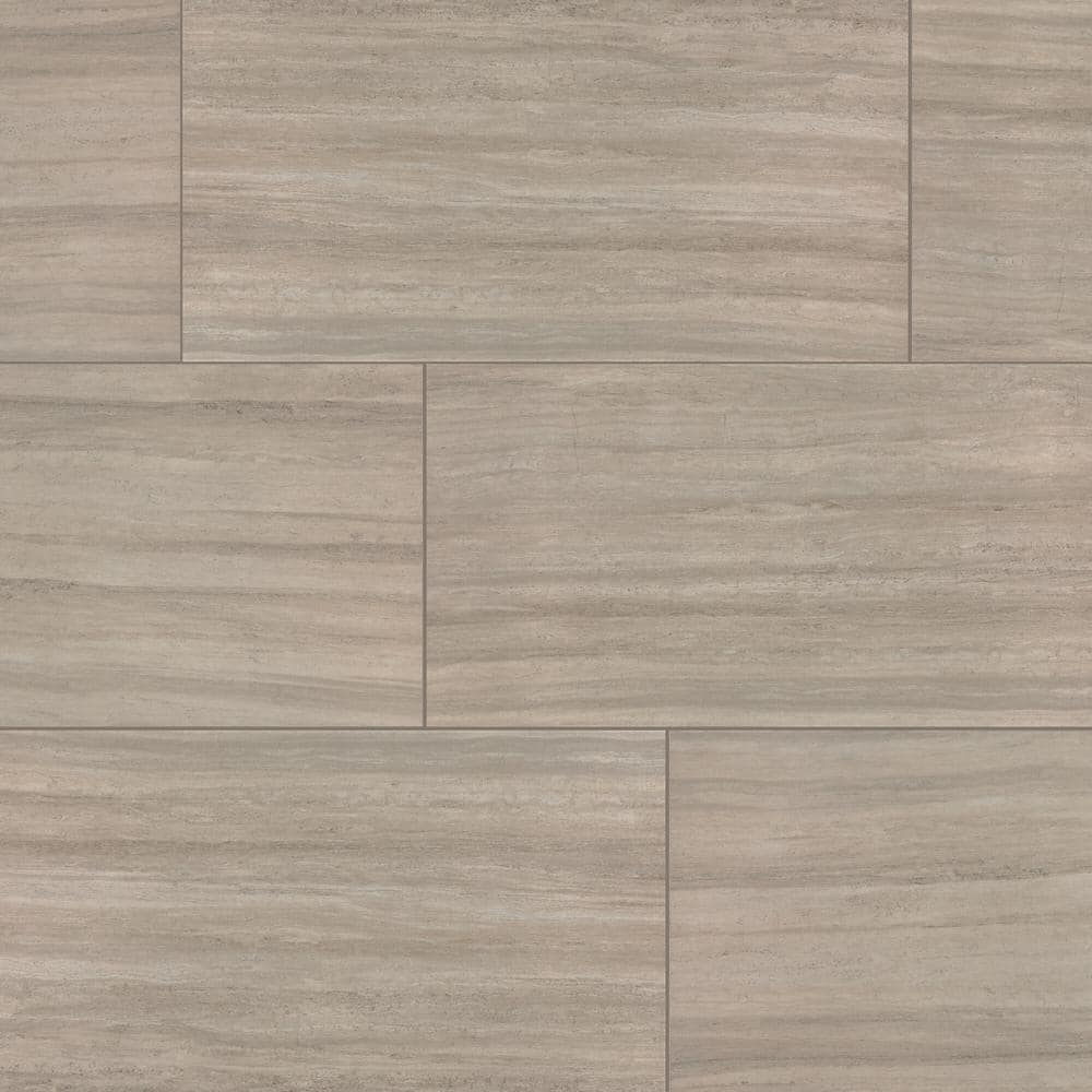 Daltile Articulo Feature Beige 18 in. x 36 in. Glazed Porcelain Floor ...