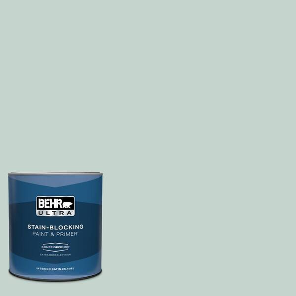 BEHR ULTRA 1 qt. #N430-2 Natures Reflection Extra Durable Satin Enamel ...