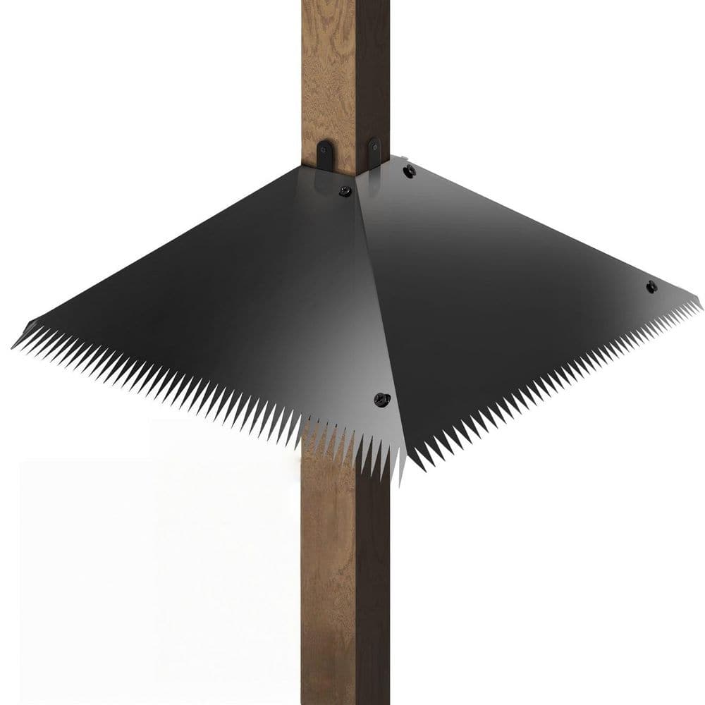 Reviews for OGETFUUR 17 in. Black Metal Squirrel Baffles with Spikes ...