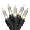Northlight Set of 50 Warm White LED Mini Christmas Lights with Black ...