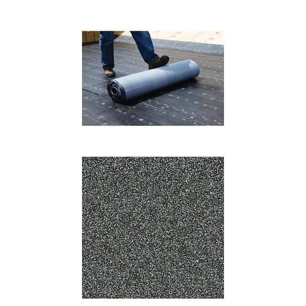 Owens Corning DeckSeal Ply/DeckSeal Cap Combo Estate Gray 66 ft. x 36 ...
