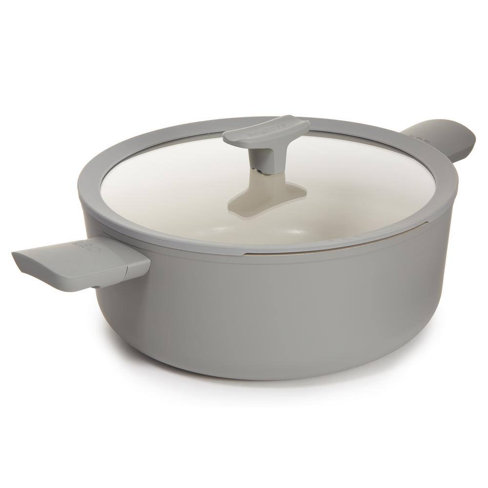BergHOFF Balance 11 in., 6.5 qt. Aluminum Nonstick Ceramic Stockpot in ...
