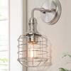 LNC 1-Light Nickel Bathroom Vanity Light Nautical Wall Sconce Modern ...