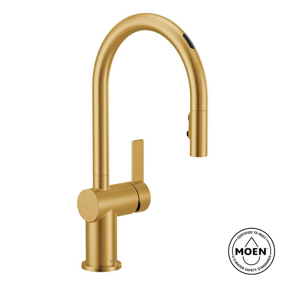 MOEN Cia Single-Handle Smart Touchless Pull Down Sprayer Kitchen Faucet ...