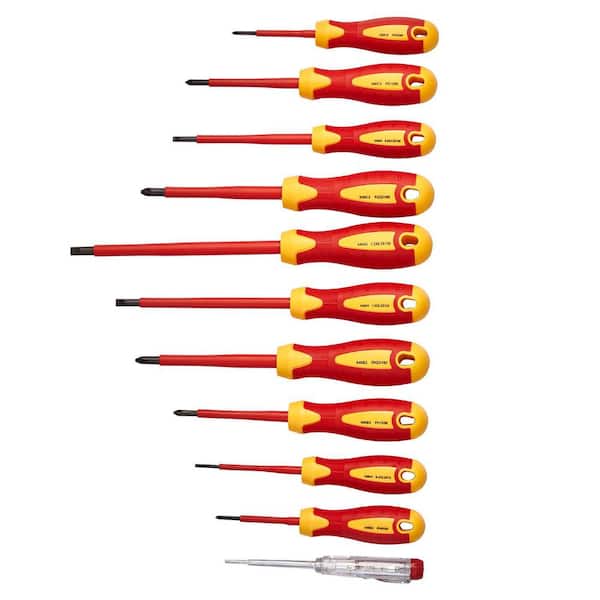 SKYSHALO Insulated Screwdriver Set, 1000 V Insulated Electrician Tool ...